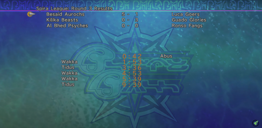 Final Fantasy X - Aurochs VS Goers [League 2] | Mission Questline
