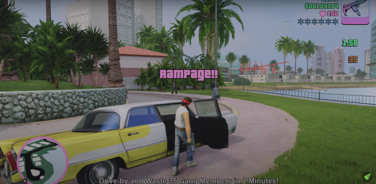 GTA Vice City - Rampage ‘Gang Members/Uzi’ | Mission Questline