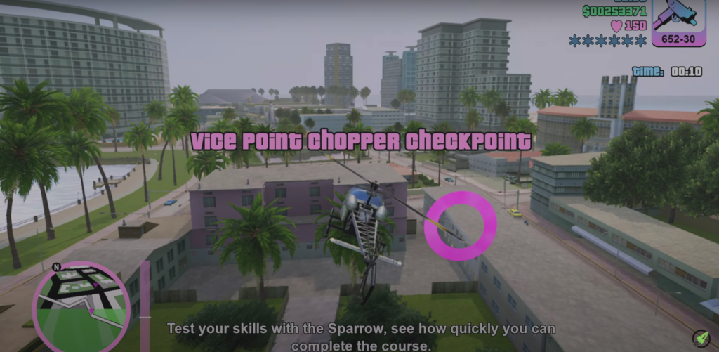 GTA Vice City - Vice Point Chopper Checkpoint | Mission Questline